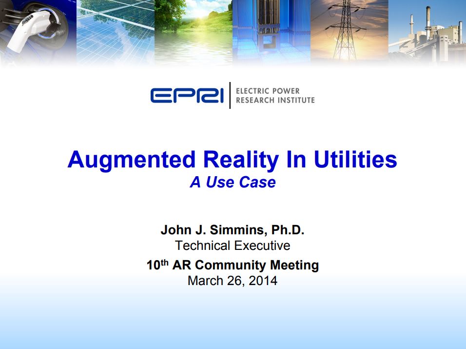 Augmented Reality in Utilities - A Use Case - AREA