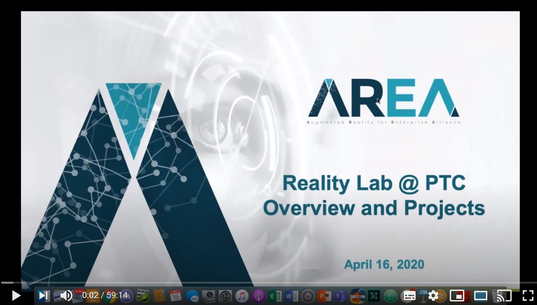 AREA Research Committee Webinar | PTC Reality Lab Overview & Projects ...