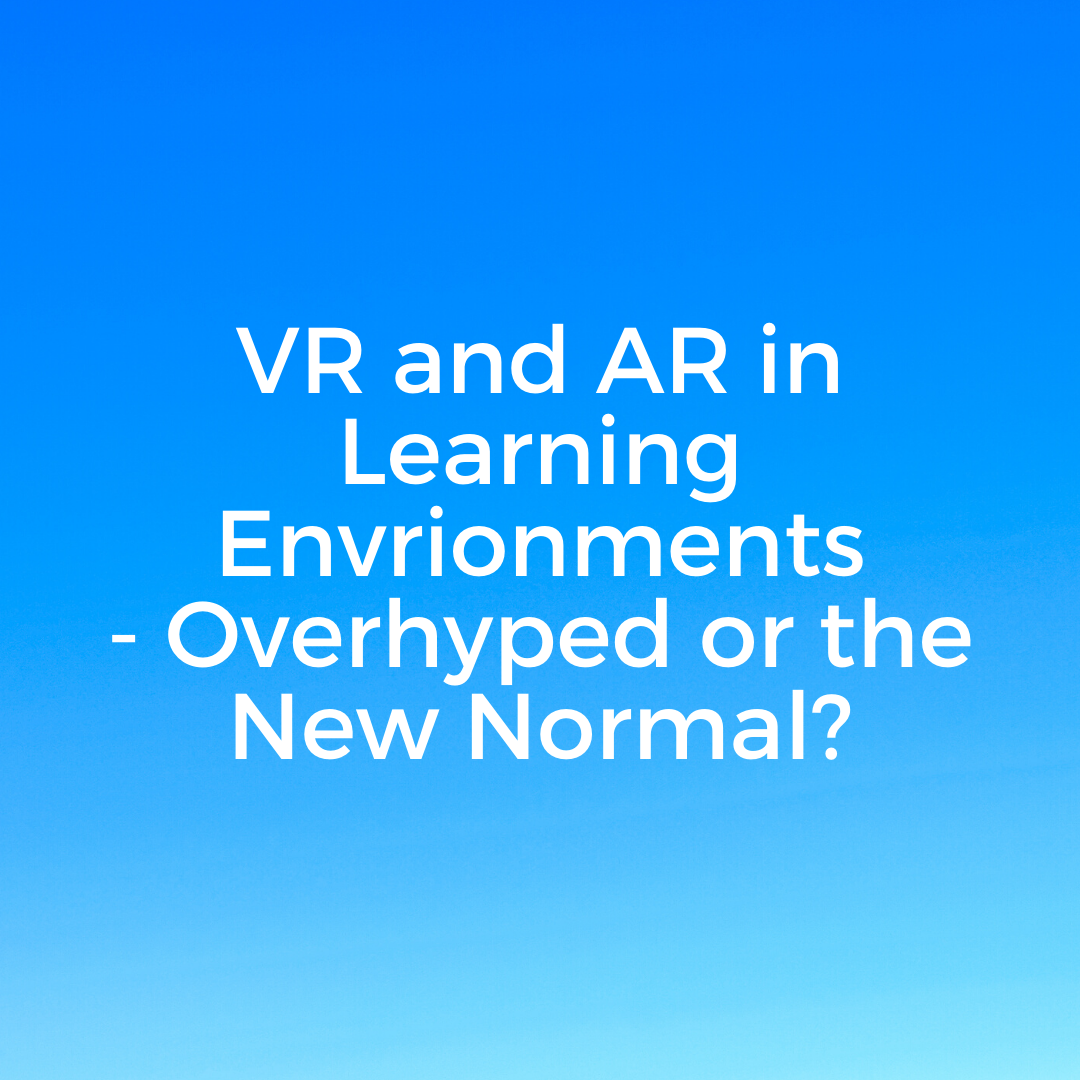 Virtual Reality and Augmented Reality in Learning and Training ...