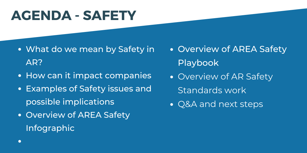 Safety in Enterprise AR session - Details - AREA